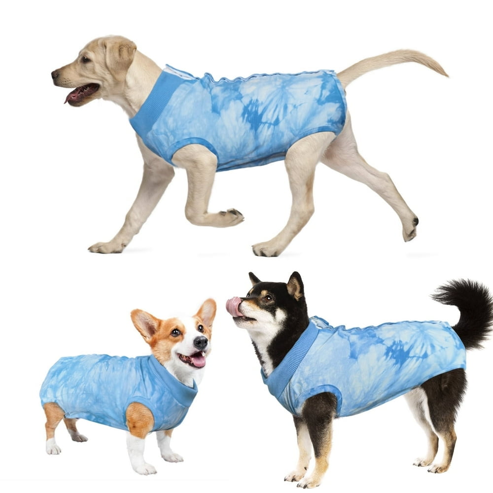 Chok Dog Surgery Recovery Suit for Female Male Dogs Cone E-Collar Alternative Neuter Anti ...