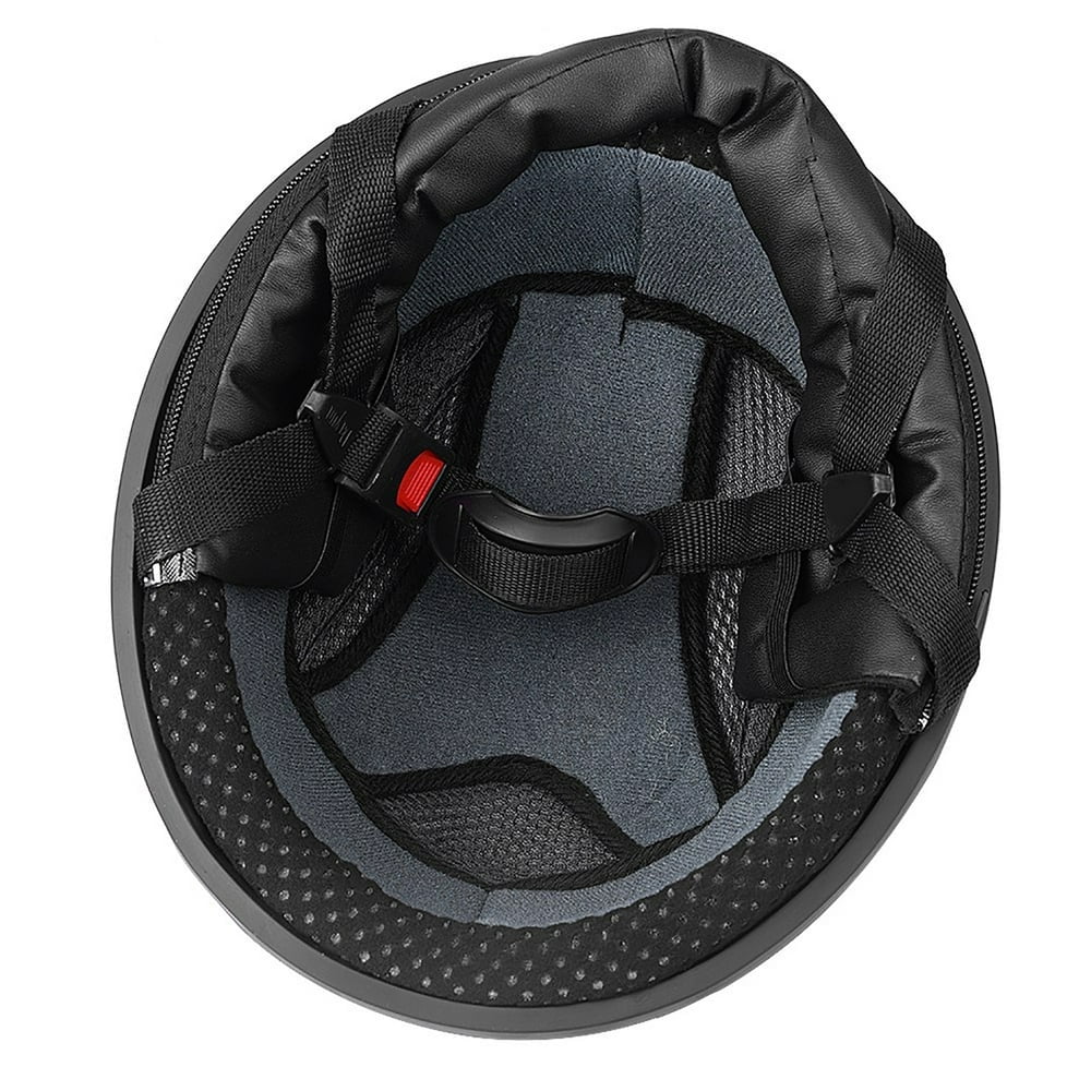 Chok Leather Open Face Half Helmet Open Face Half Helmet Motorcycle ...