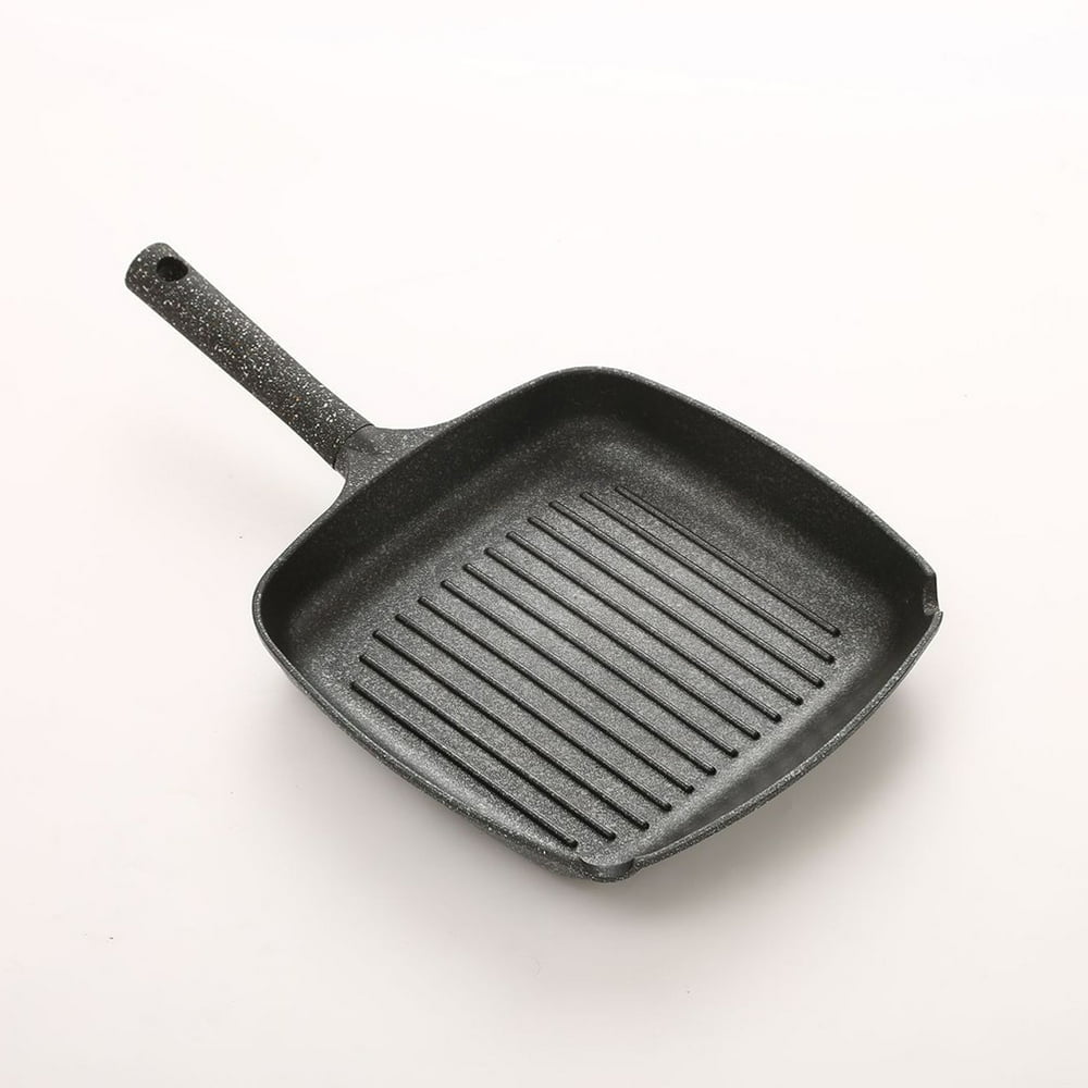 Chok Pan Frying Cast Iron Grill Non Stick Steel Lid Safe Egg Stone ...