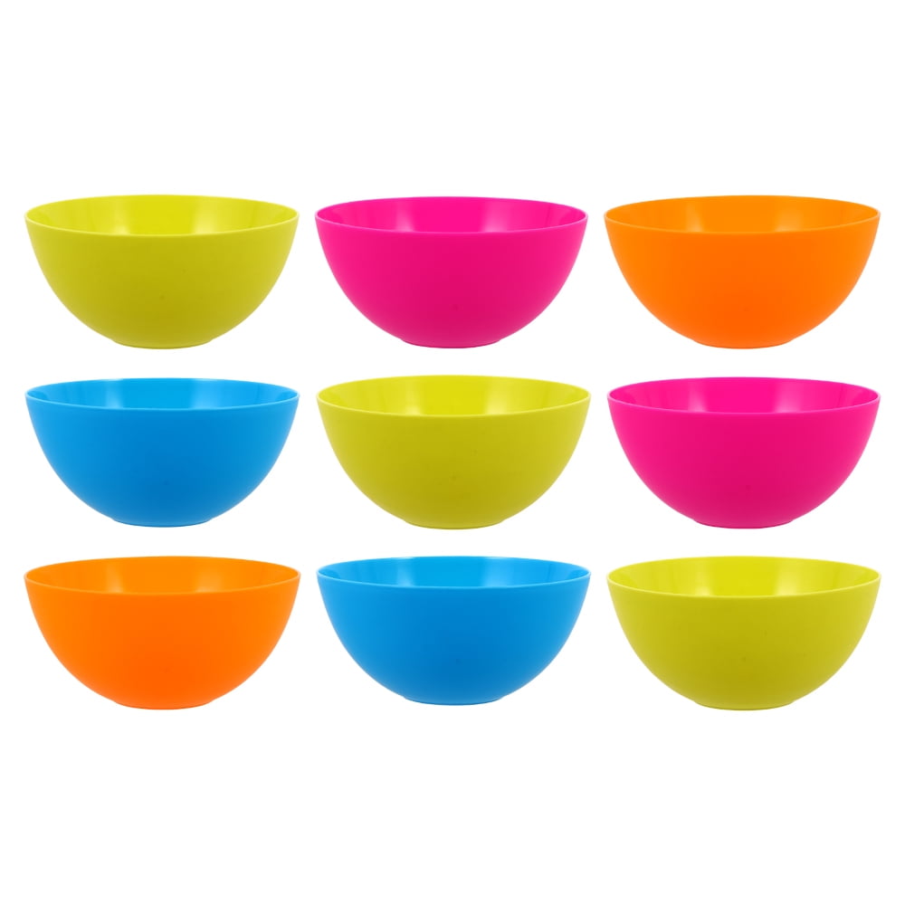 Chok Plastic Children's Bowls Set 10 Pieces, Unbreakable Reusable Light ...