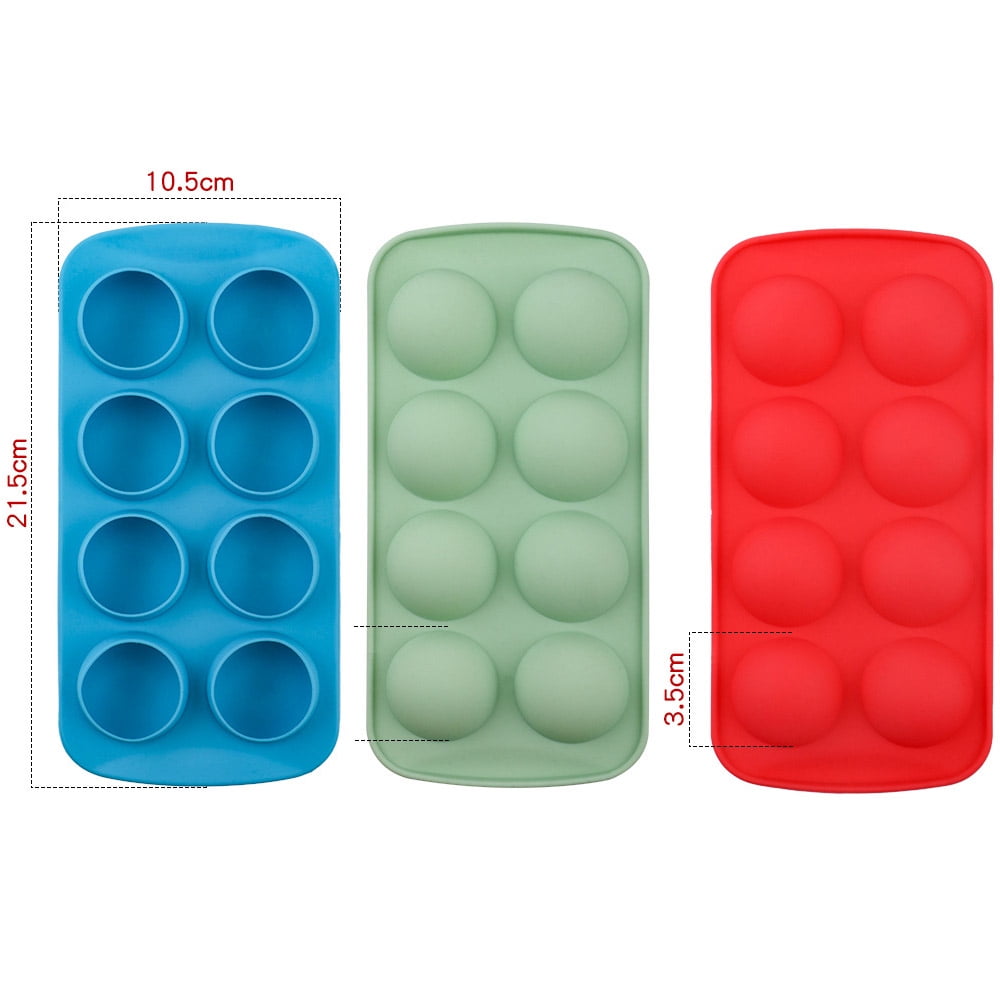 Chok Silicone Chocolate Candy Molds, Round Sphere Baking Molds,Pudding ...