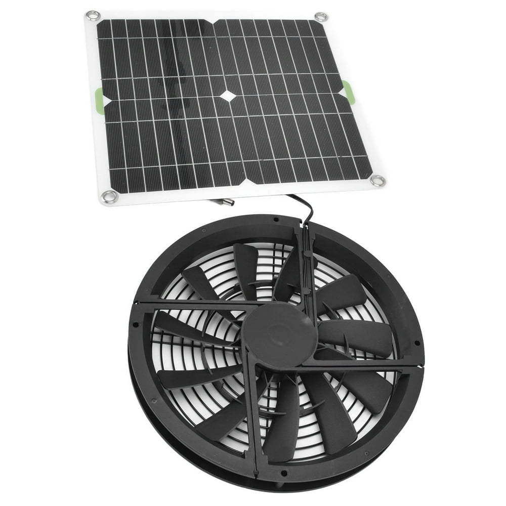 Chok Spptty Solar Panel Fan Kit 10in 100W Waterproof Solar Panel Round ...