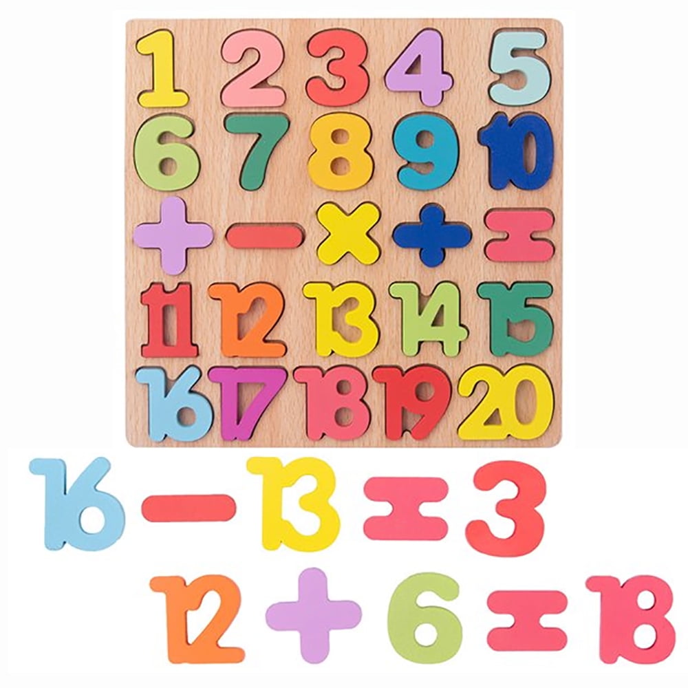 Chok Wooden Number Puzzle, Number Puzzles for Toddlers 2-5 Years Old ...