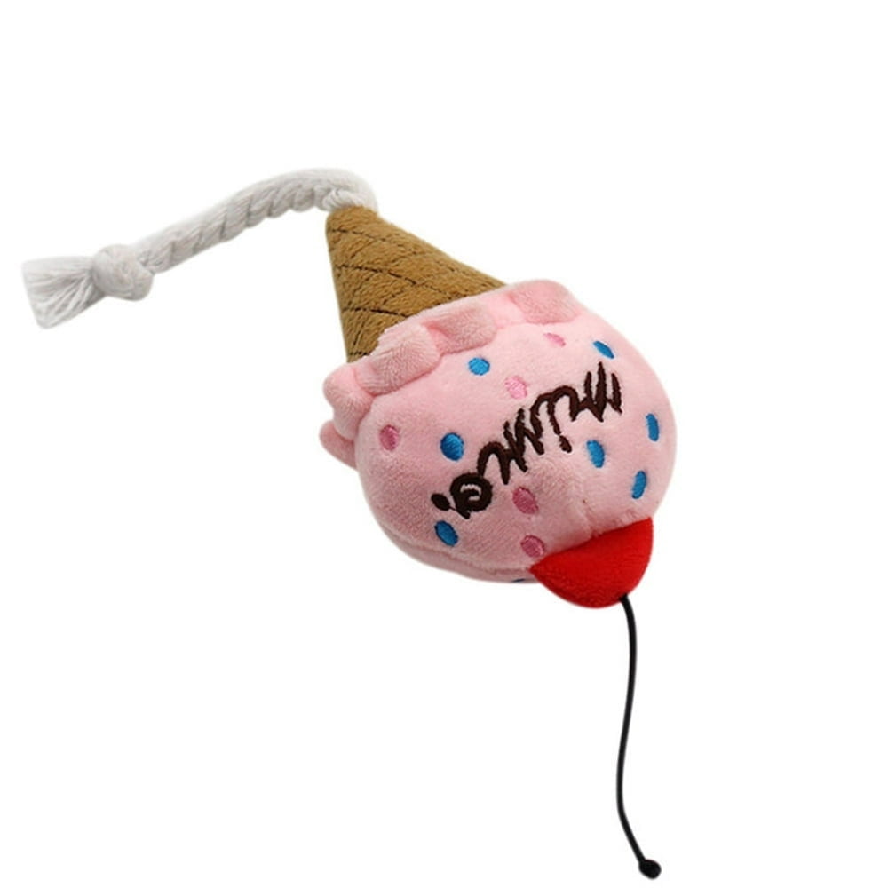 ChokDisplay Mold Pet Dogs Puppy Plush Fries Hamburger Ice Cream Squeaky ...