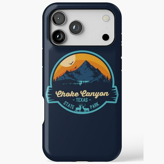 Choke Canyon Texas Park Souvenir Art iPhone Case 17 16 15 14 13 12 11 ...
