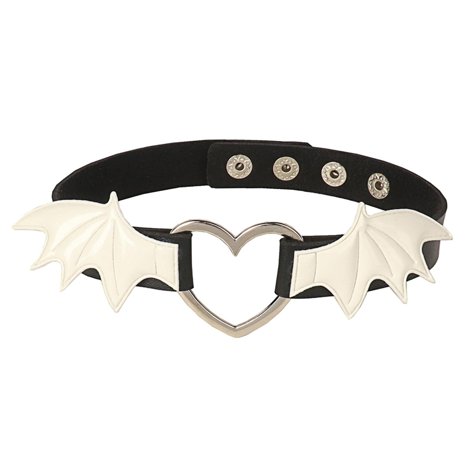 Choker Necklace Gothic Devil Collar for Halloween Attend Concerts Night ...