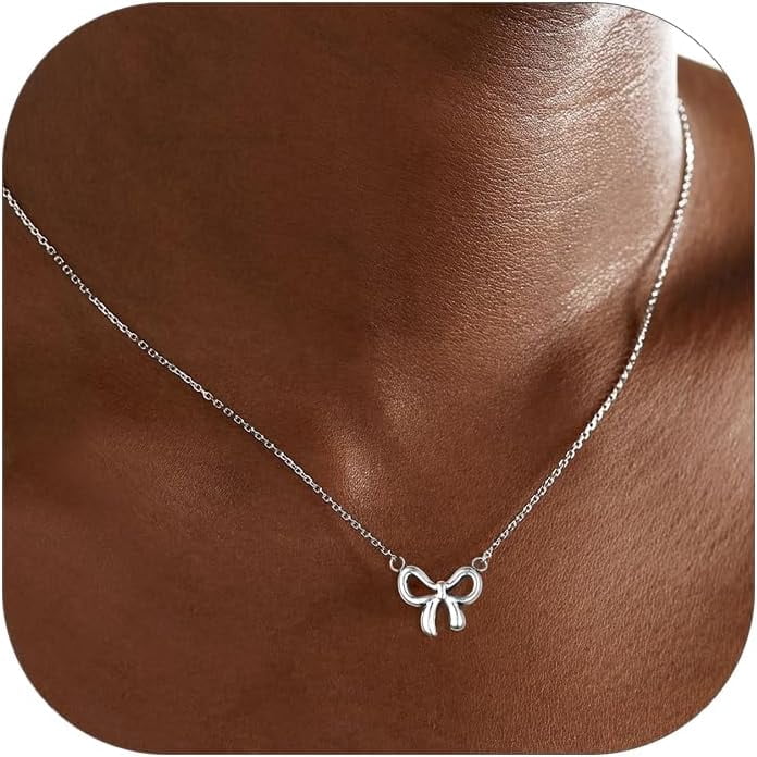 Choker Necklace for Women Dainty 14K Gold Plated Double Layered ...