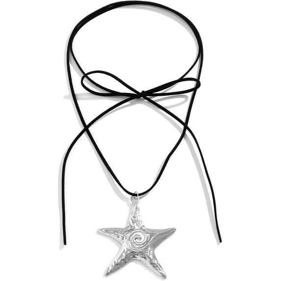 Choker Necklaces for Women, Adjustable Layered Black Cord with Gold ...