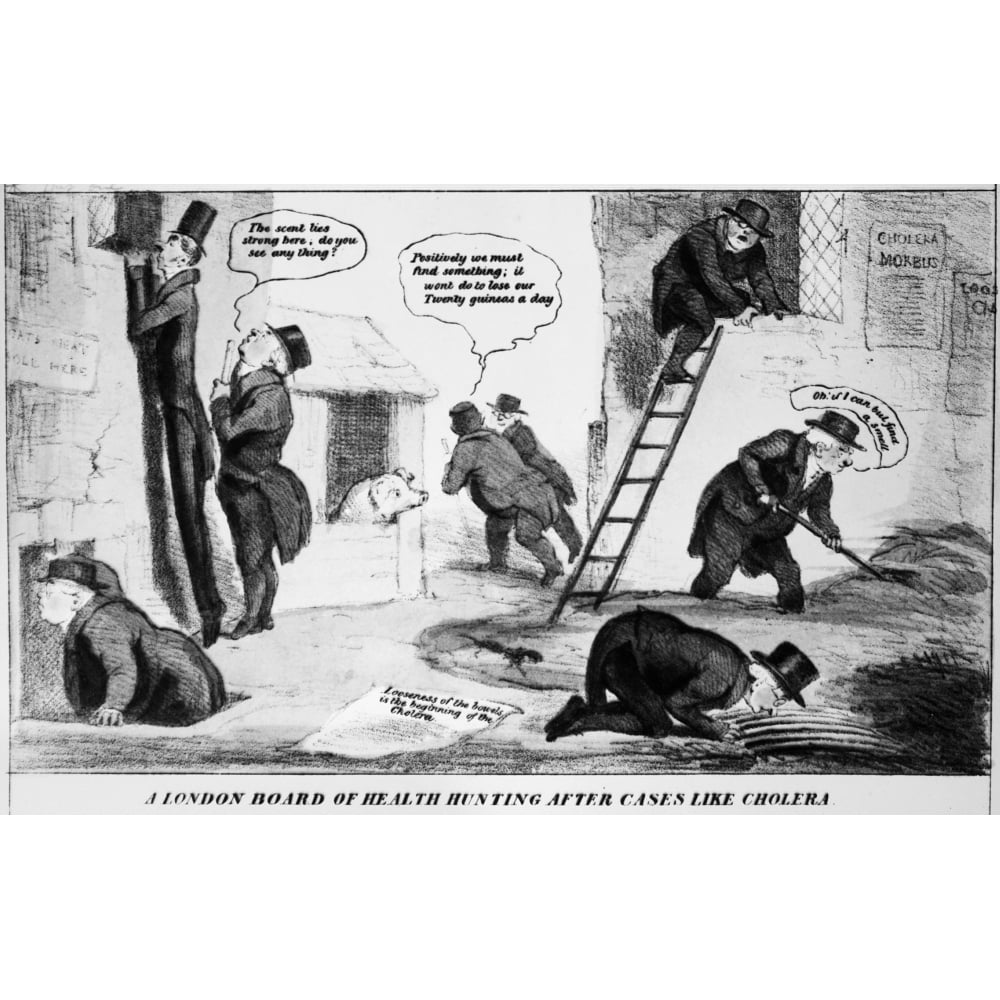 Cholera Epidemic 1832. N'A London Board Of Health Hunting After Cases ...