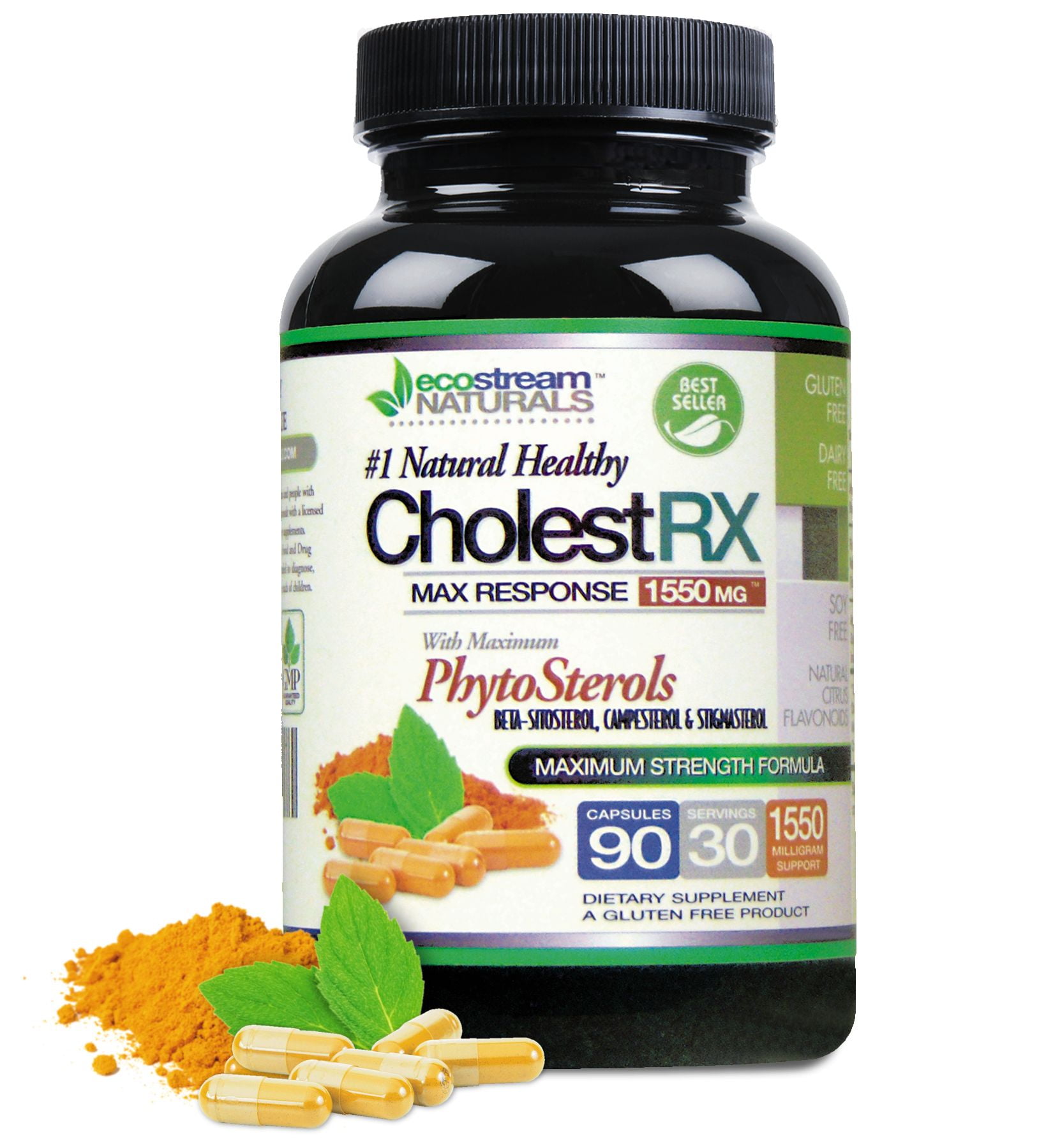 CholestRX High Supplement Heart Organic Cholesterol Support with Beta ...
