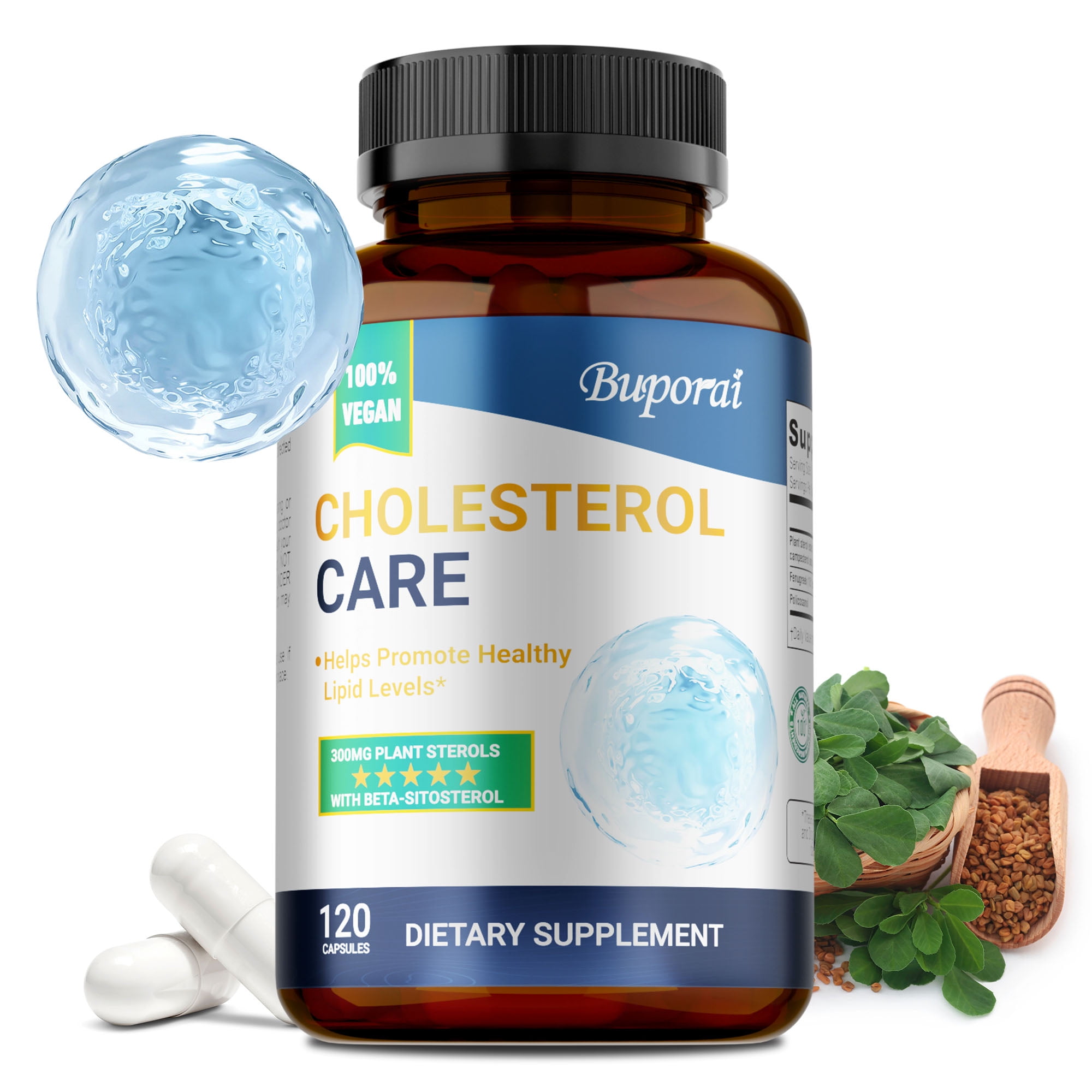 Cholesterol Care - with Plant Sterol Esters -Supports Healthy ...