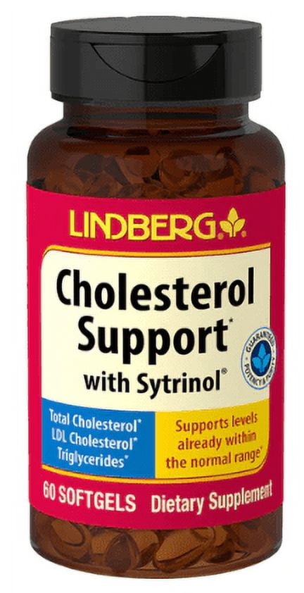 Lindberg Natural Cholesterol Support Supplement with Sytrinol, 60 Non ...