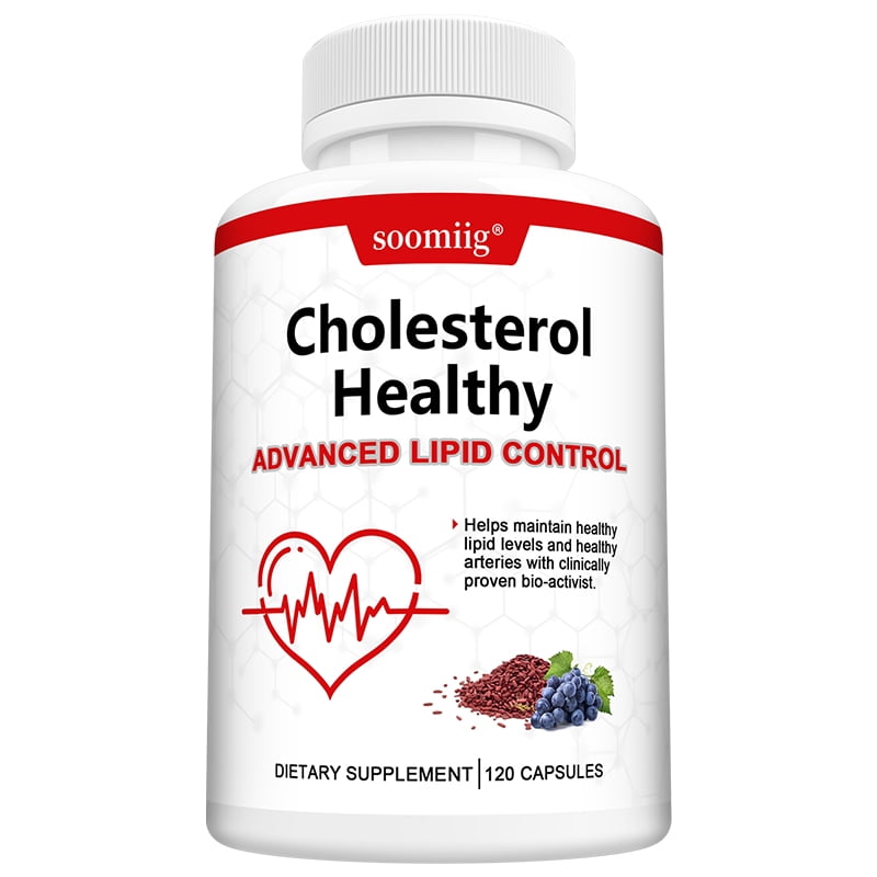 Cholesterol Support Supplement - Promotes Healthy Heart & Cholesterol ...