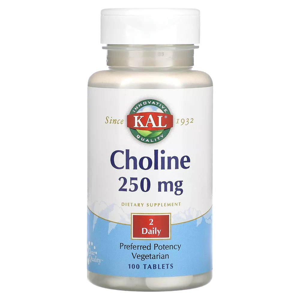 Choline, 250 mg, 100 Tablets (125 mg per Tablet) - Walmart.com