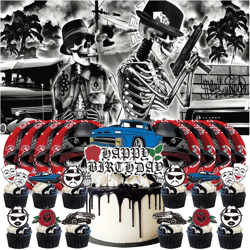 Cholo Birthday Supplies Plates Decorations Decor Backdrop Banner Cake ...