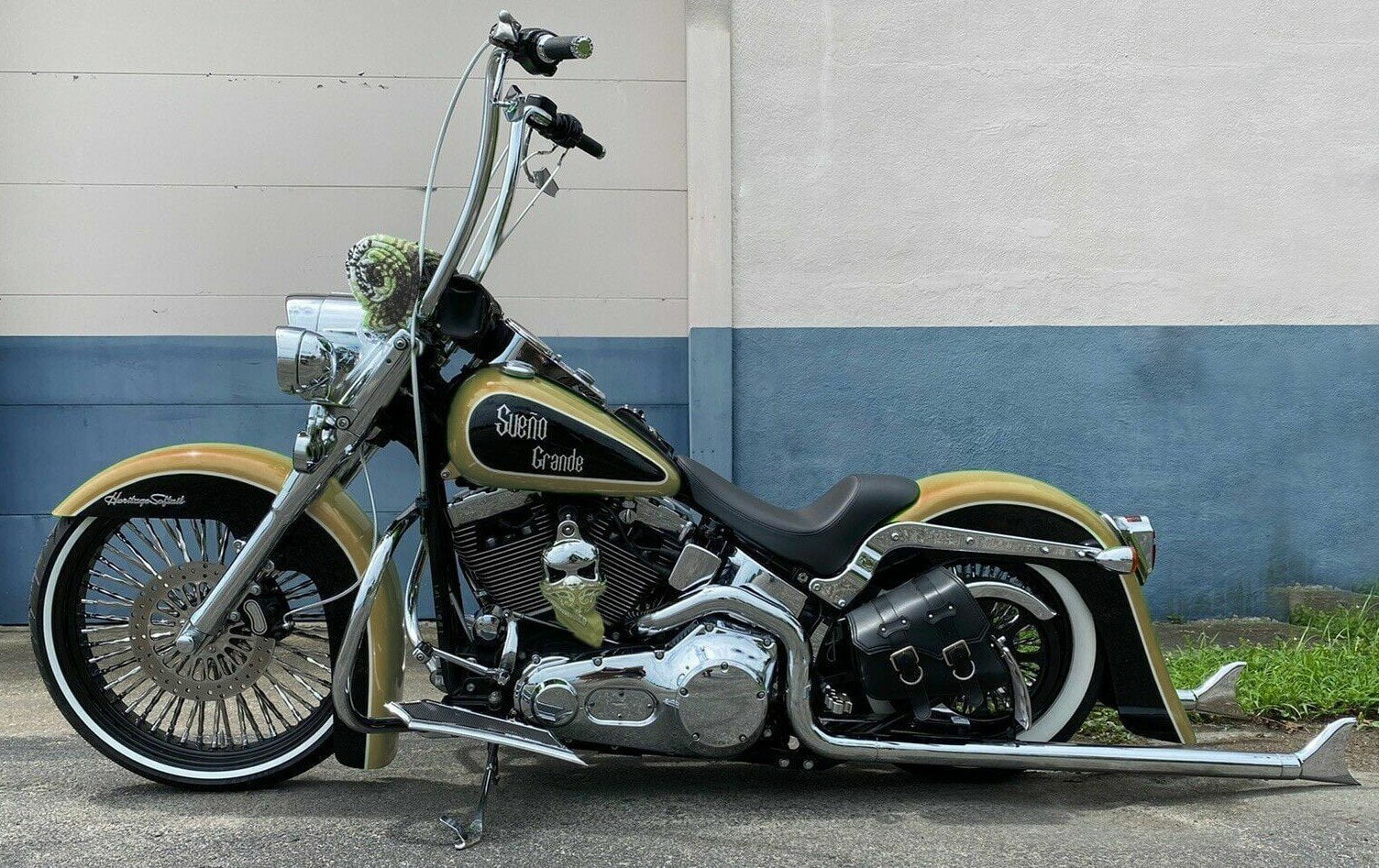 Cholo Harley Davidson Heritage Classic Softail 21" FL Front & 8" Rear ...