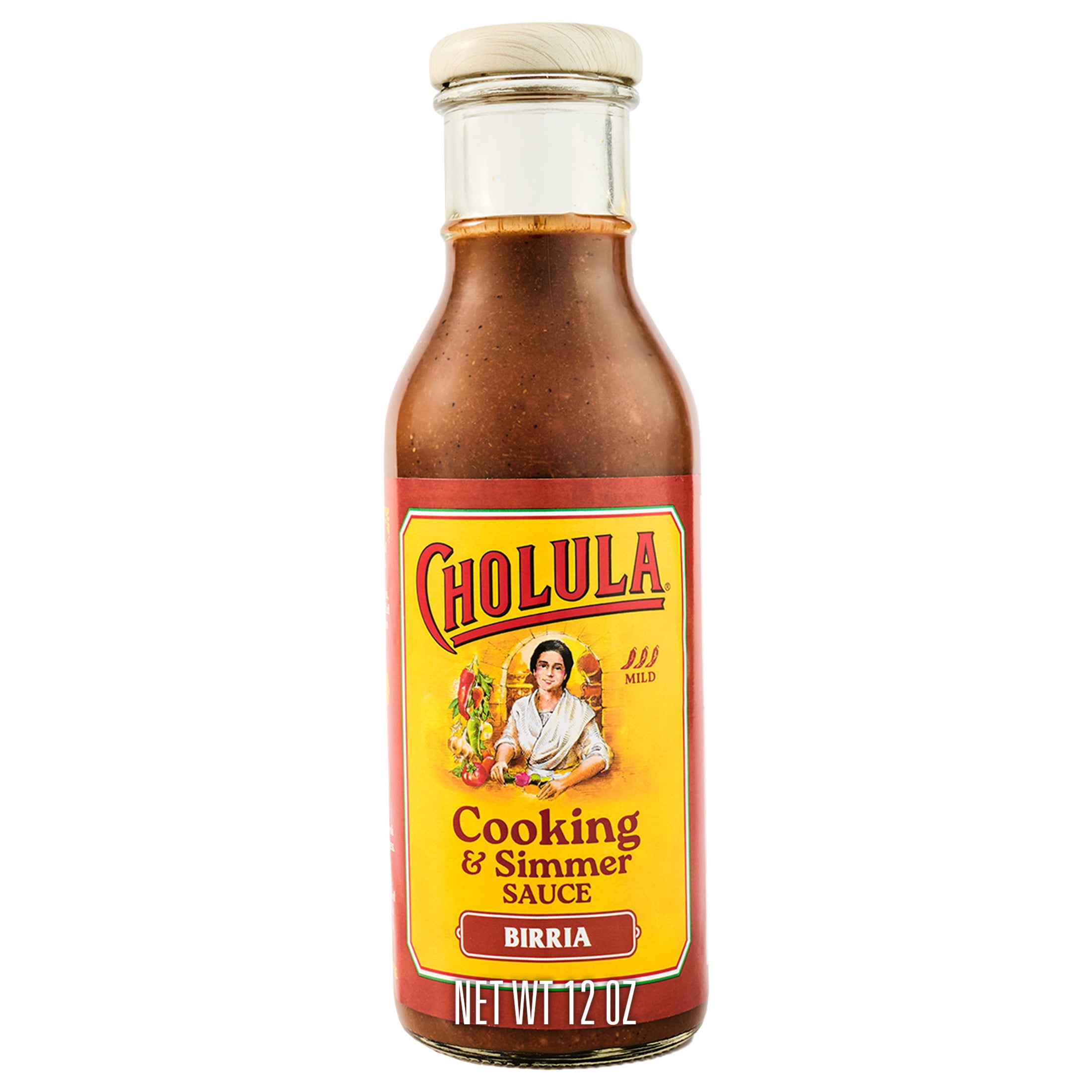 Cholula Birria Cooking and Simmer Sauce, Mild Flavor, 12 fl oz Glass ...