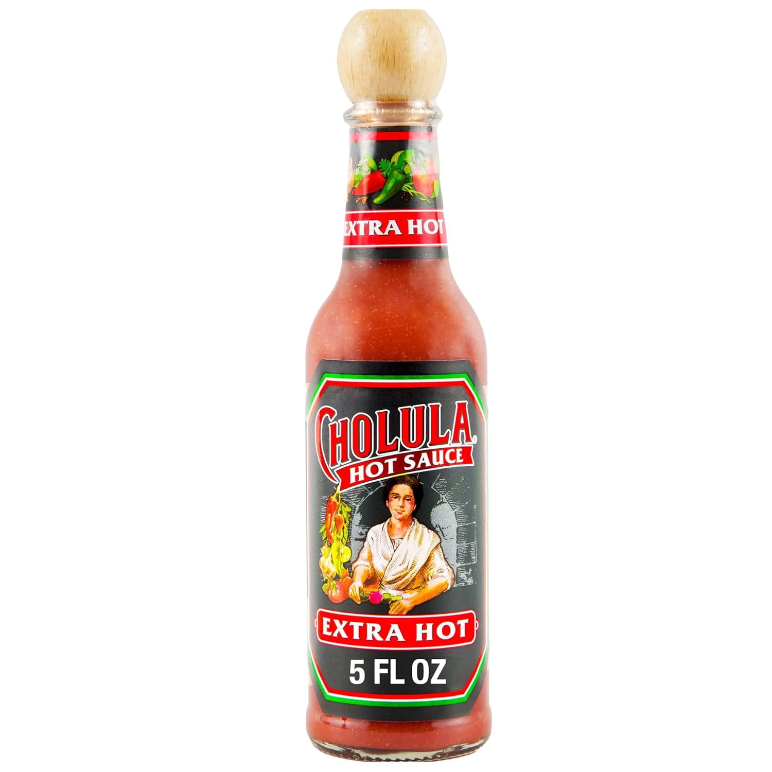 Cholula Hot Sauce, Extra Hot, Product of Mexico, Blend of Arbol ...