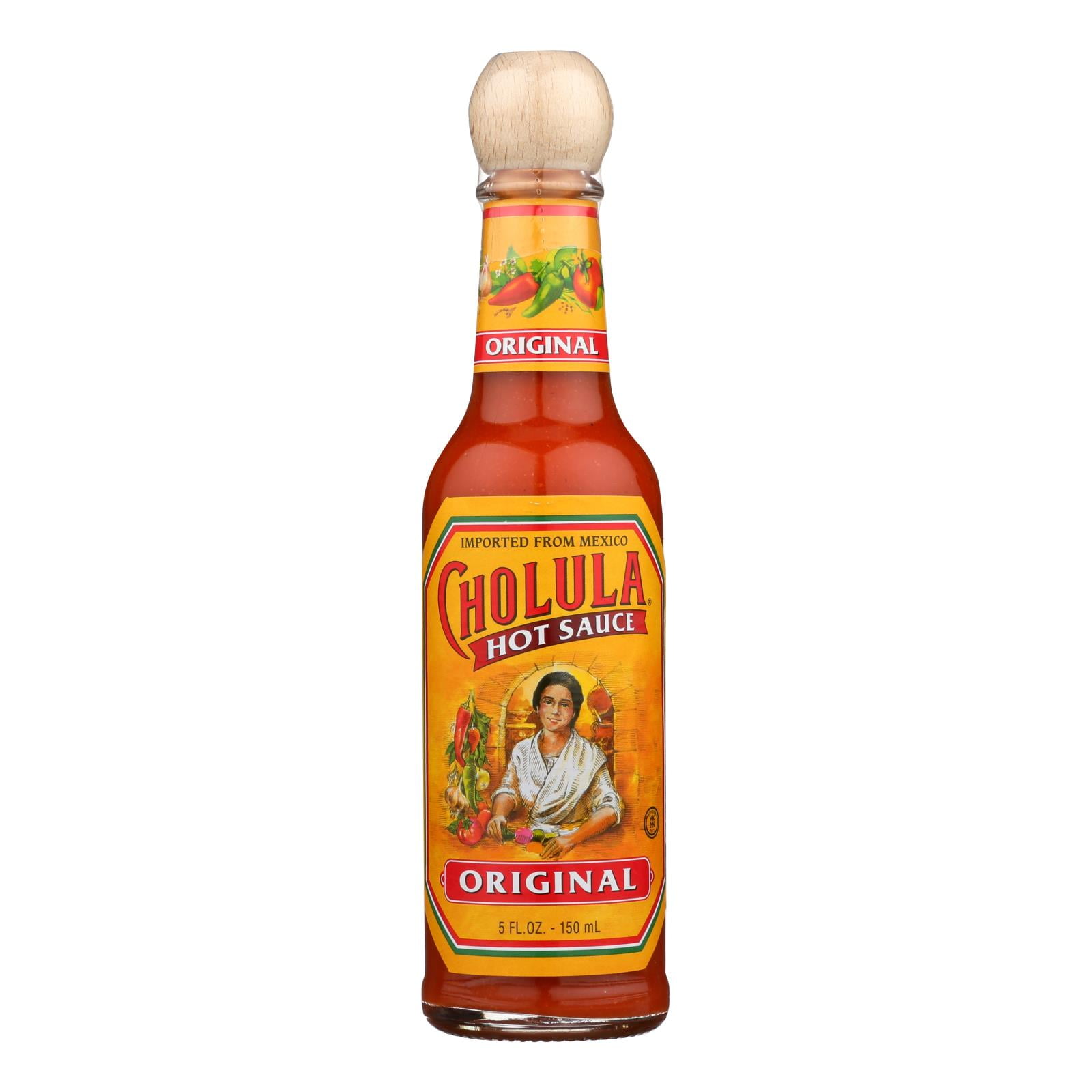 Cholula Original Hot Sauce, 5 fl oz Bottle, Pack of 2, Medium Heat ...