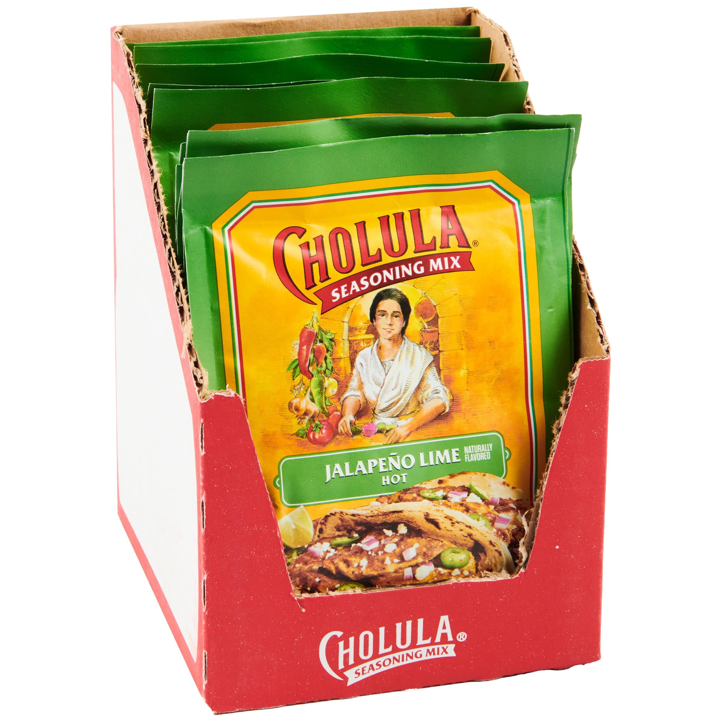Cholula Jalapeño Lime Seasoning Mix, MDA05 1 oz (Pack of 12) - Walmart.com