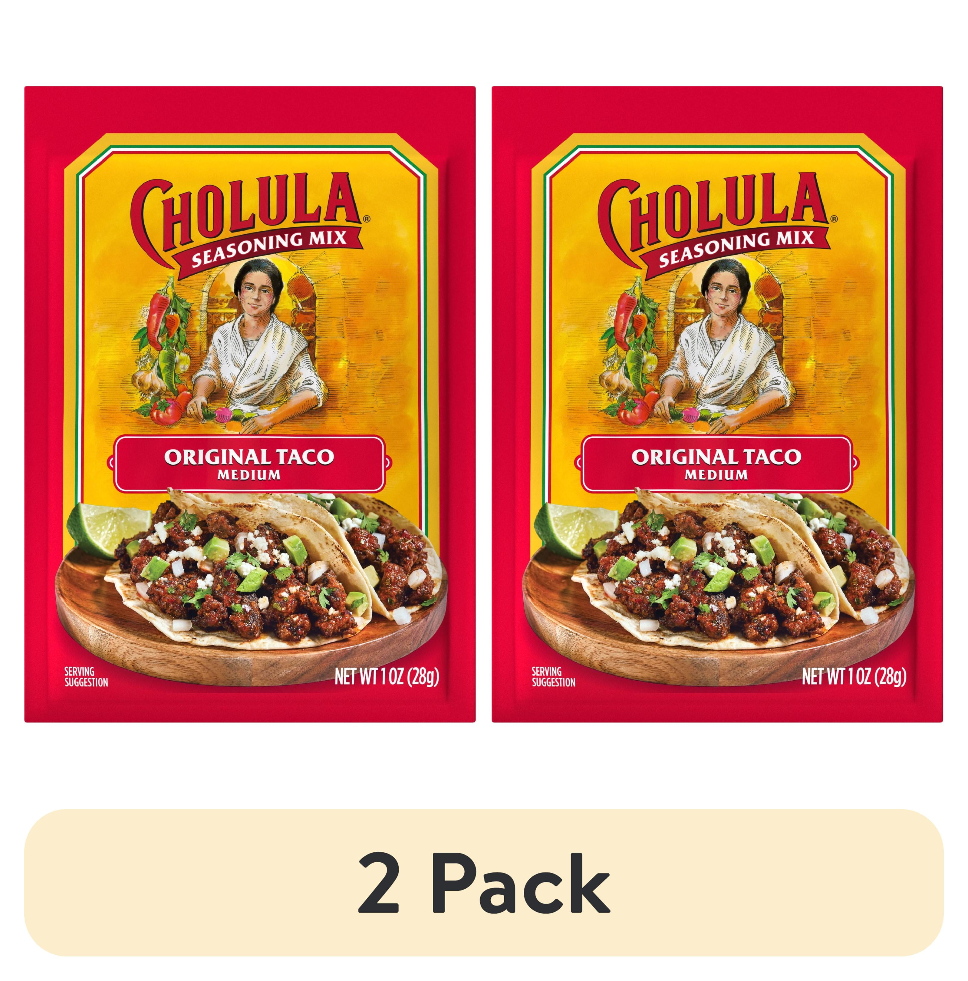 (2 pack) Cholula Original Taco - Medium Recipe Mix, 1 oz Bag - Walmart.com