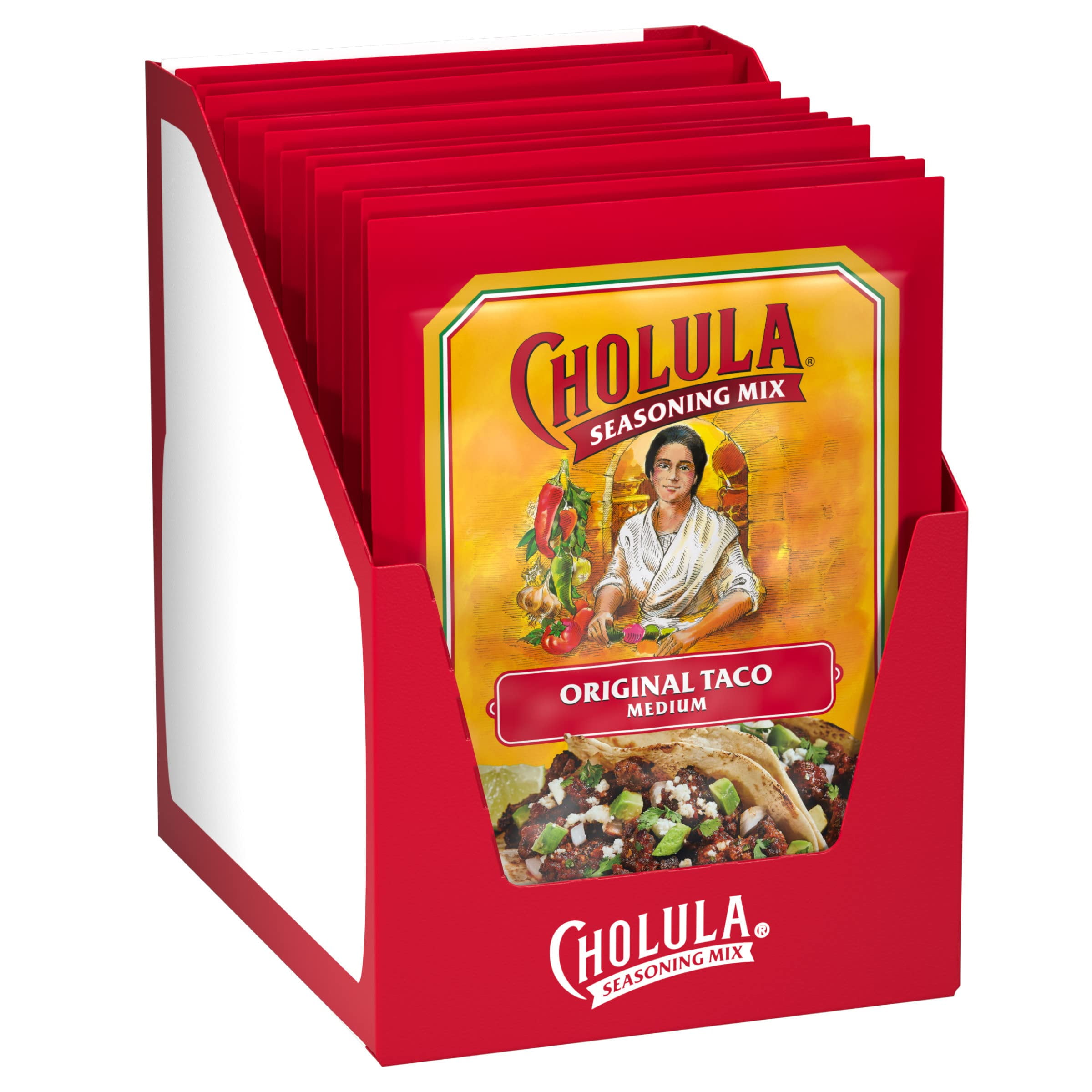 Cholula Original Taco Seasoning KEF28 Mix, 1 oz (Pack of 12) - Walmart.com