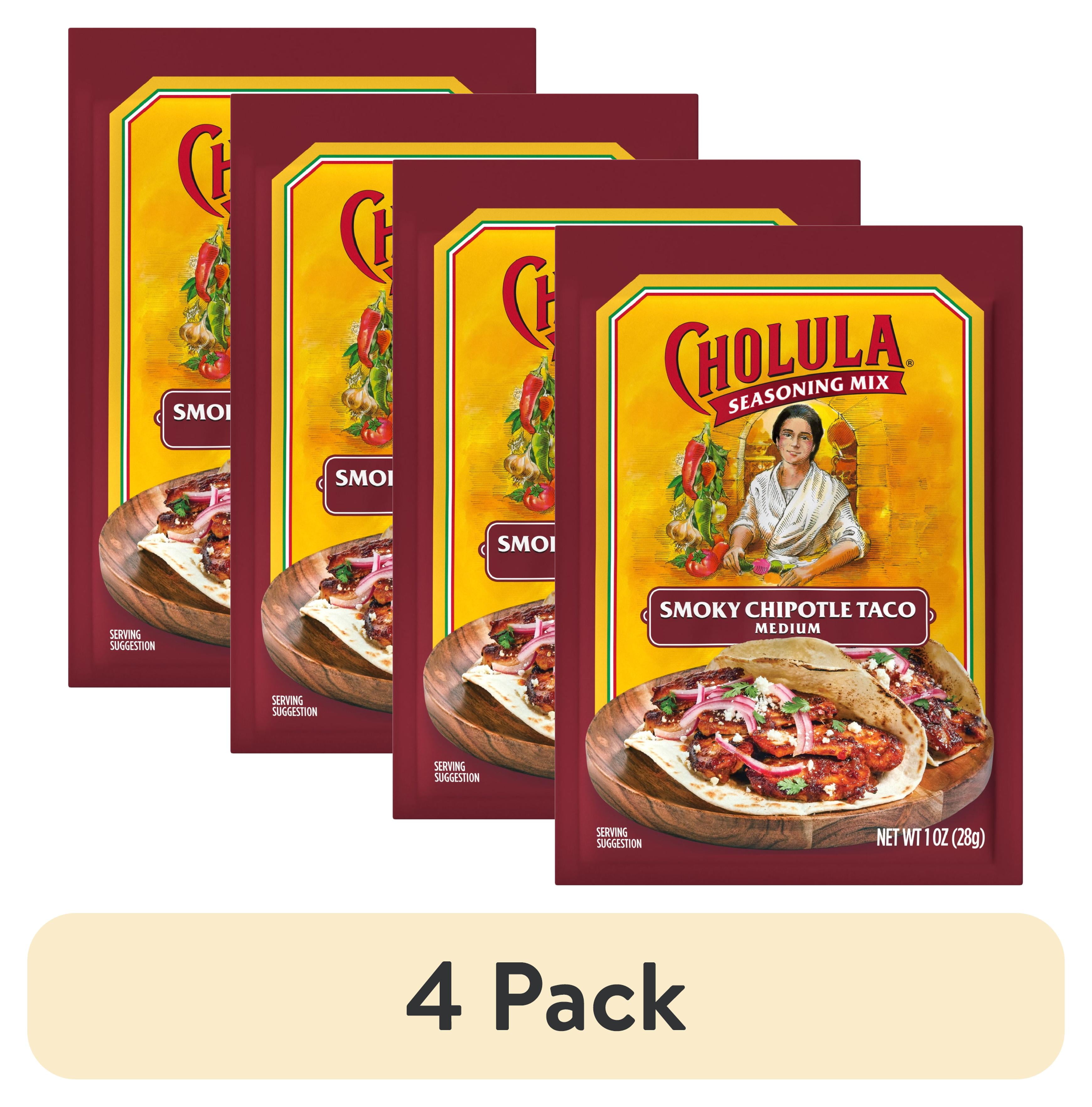(4 pack) Cholula Smoky Chipotle Taco - Medium Recipe Mix, 1 oz Envelope ...