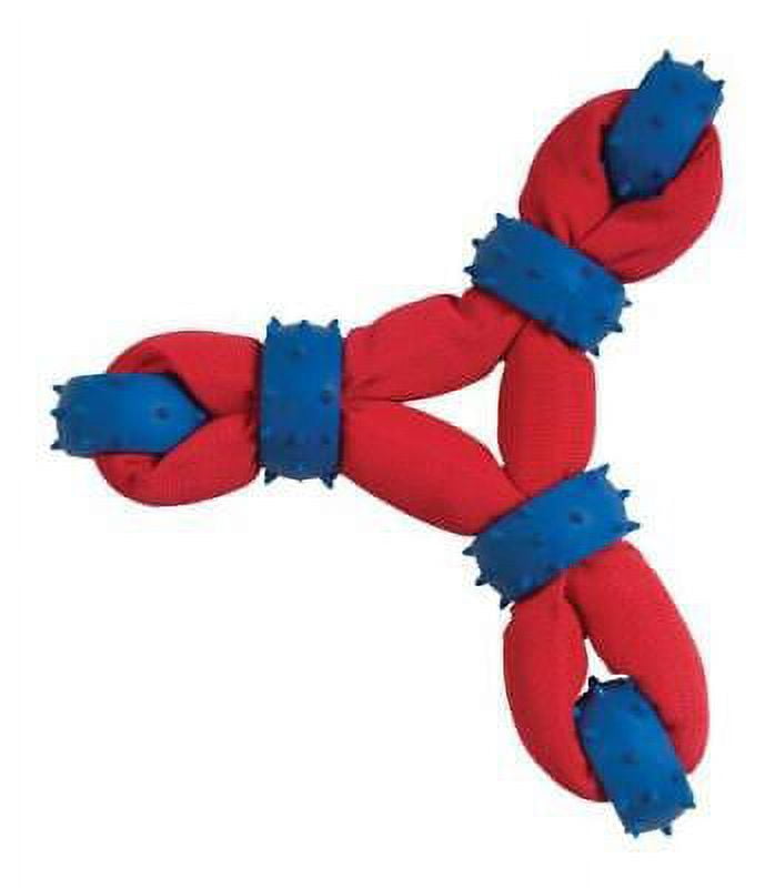 1 PC Chomper Gladiator Blue/Red Nylon/Rubber Tuff Nylon Triangle Tug ...