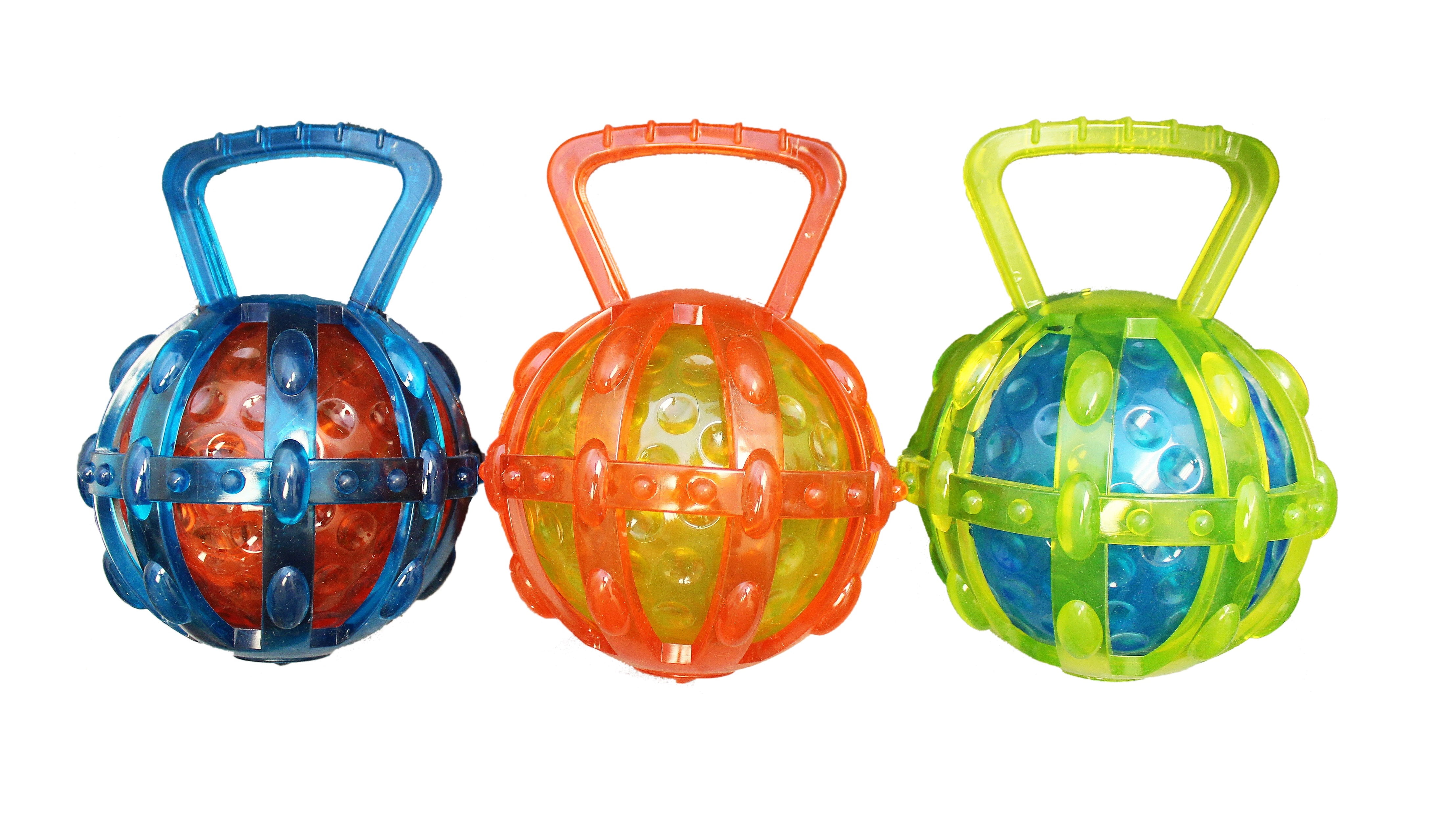 Chomper WB15519 TPR Ball Tug Dog Toy, Assorted Colors - Walmart.com