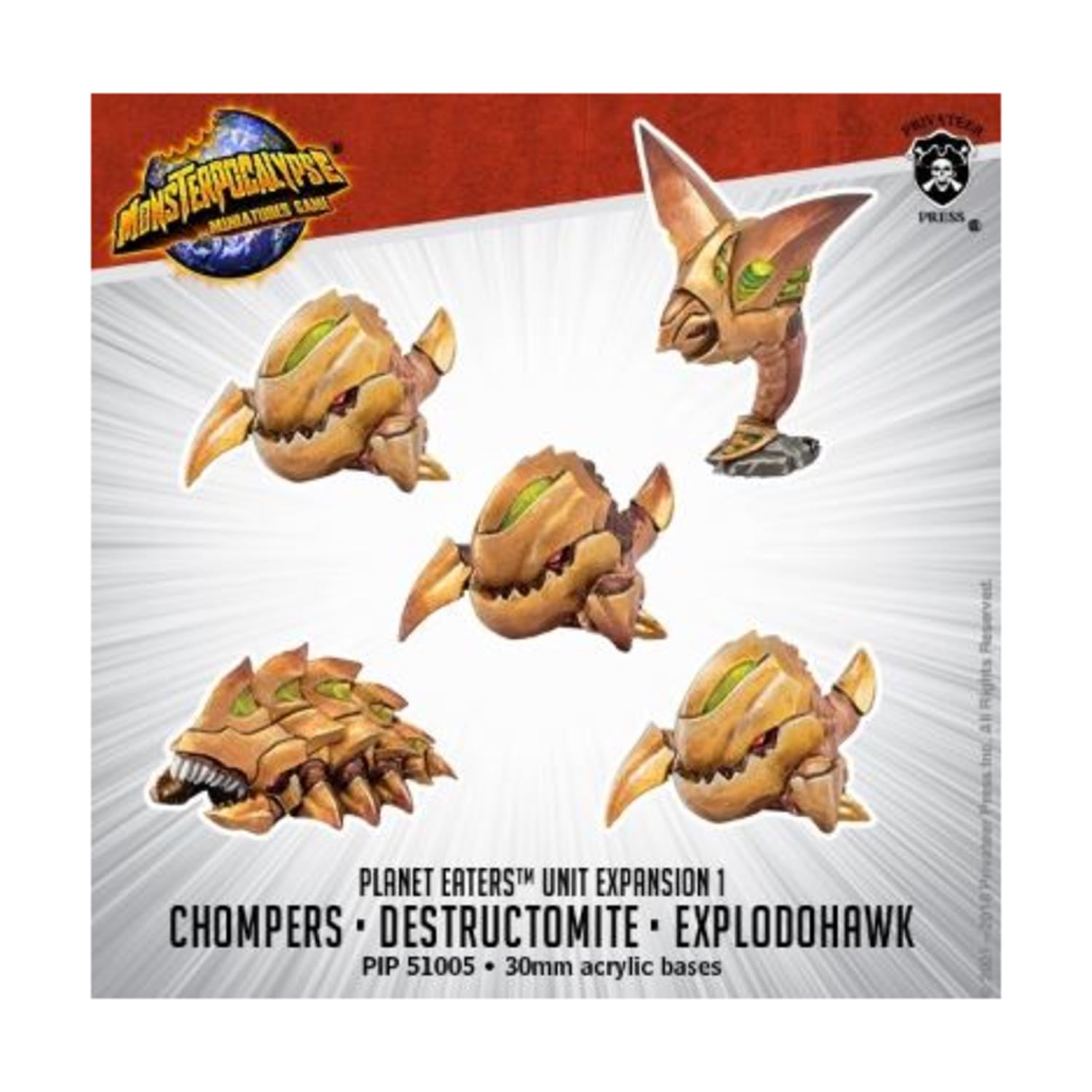 Privateer Press Chompers, Destructomite & Explodohawk New - Walmart.com