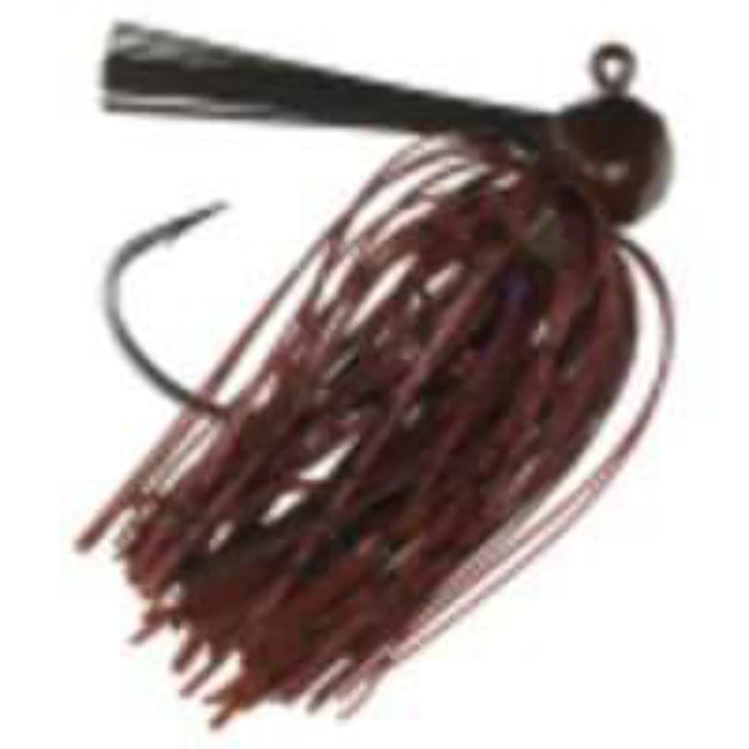 Chompers Skirted Football Jig 3/4 oz - 2 Pack, Brown/Purple Flash ...