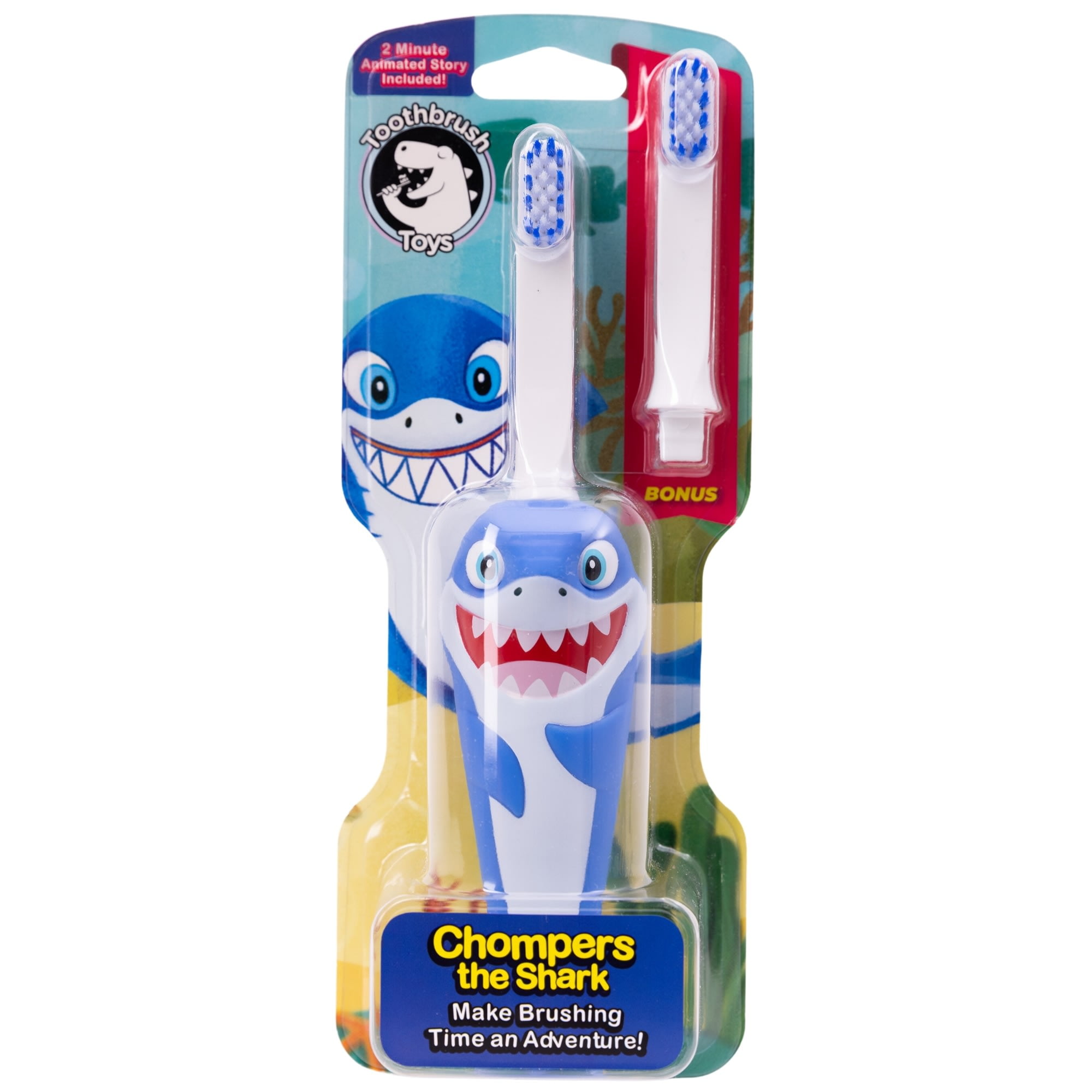 Chompers the Shark Character Toothbrush - Walmart.com