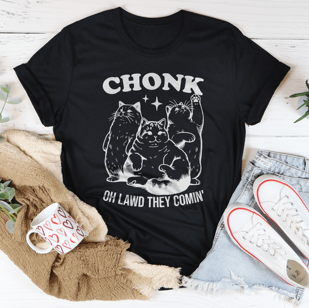 Chonk Oh Lawd They Comin Tee Athletic Heather S Peachy Sunday T-Shirt ...