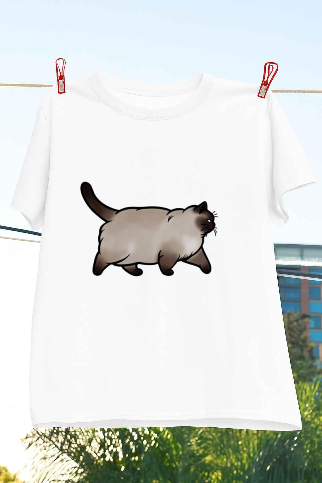 Chonky Oh Lawd He Comin Siamese Cat Unisex T-Shirt up to 5XL - Walmart.com