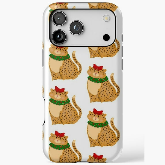 Chonky Xmas Queen Cat Protective Case for iPhone 11 12 13 14 15 16 17 ...