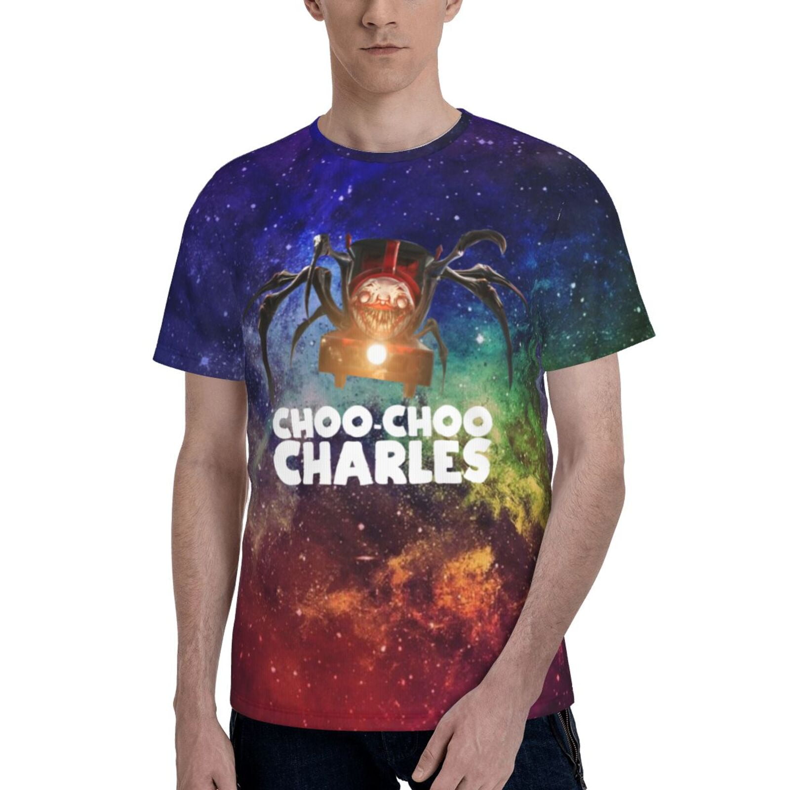 Choo-Choo Charles 3d Print Graphic T Shirt Short Sleeve Summer T-Shirt ...