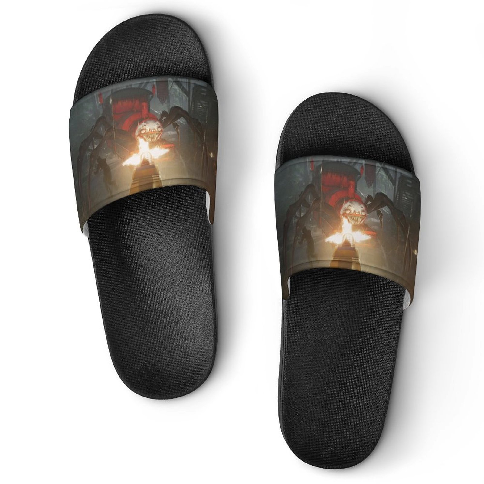 Choo-Choo Charles Boys Slide Sandals, Comfort Casual Pool Slide Outdoor ...