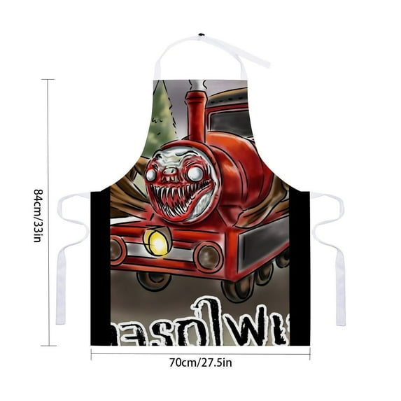 Choo Choo Charles apron with pockets and waterproof features ...