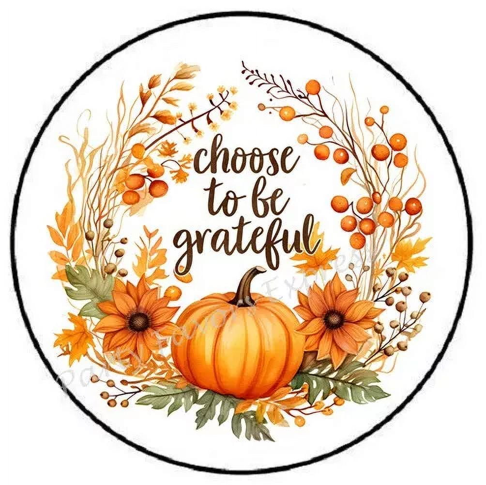 Choo.Se To Be Grateful Thanksgiving Sticker Party Favors Sticker ...