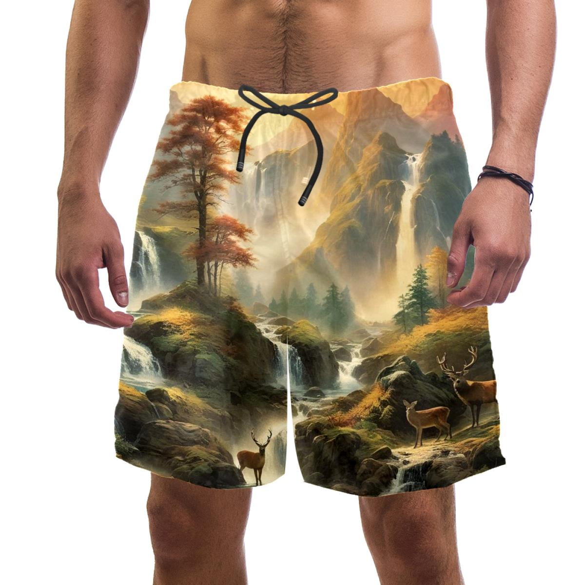 Chooh Artot Mens Swim Trunks Quick Dry Beach Shorts Board Shorts Mesh ...