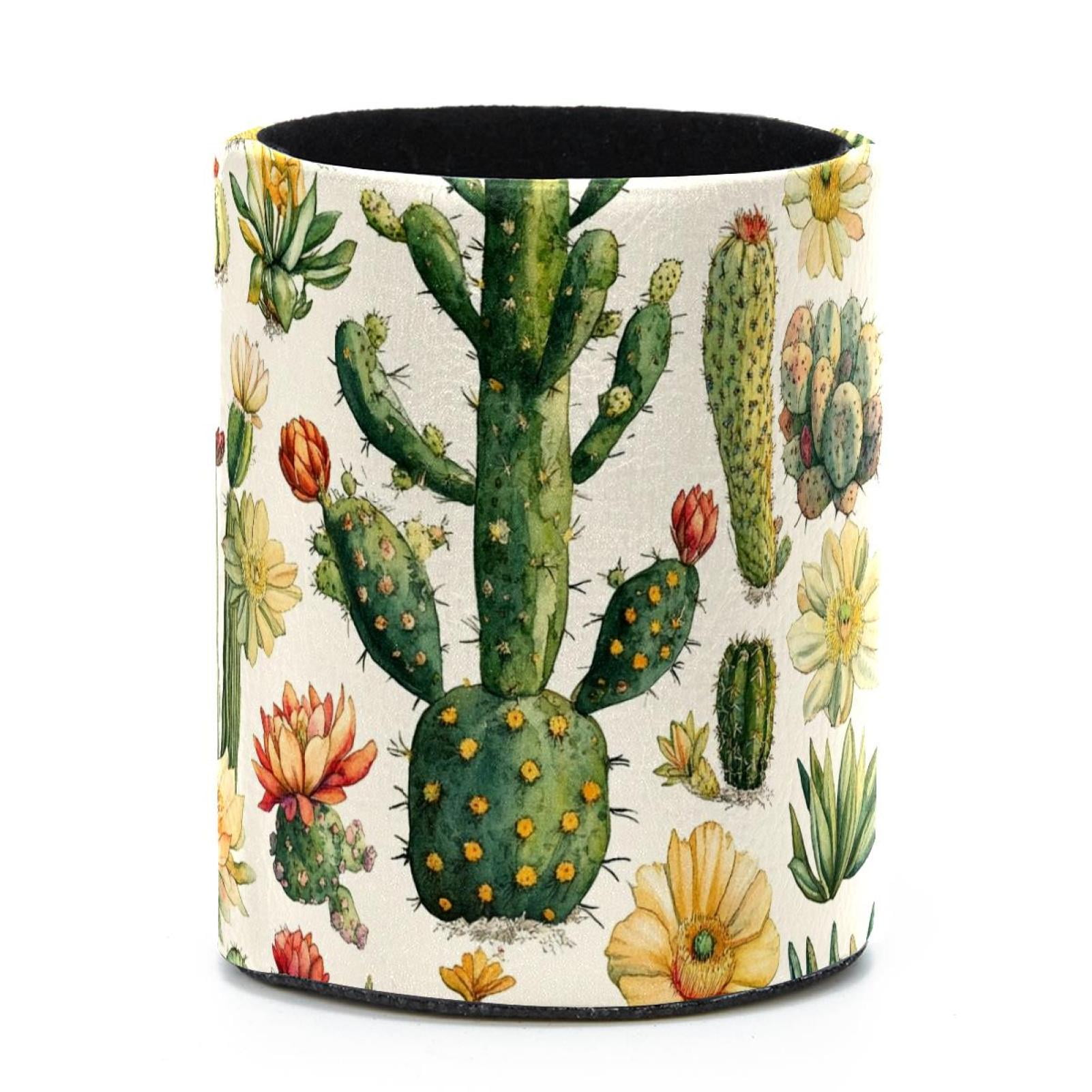 Chooh Artot PVC Leather Pen Holder Colorful Desert Cacti Printed ...