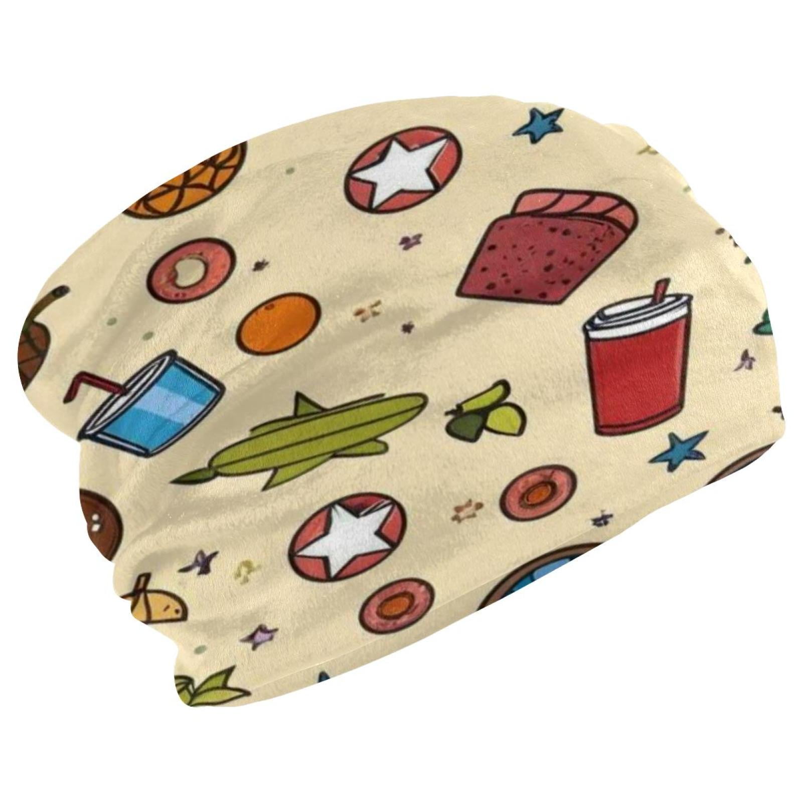 Chooh Artot Summer Fruit Velvet Beanie Hats, Autumn Winter Skull Cap ...