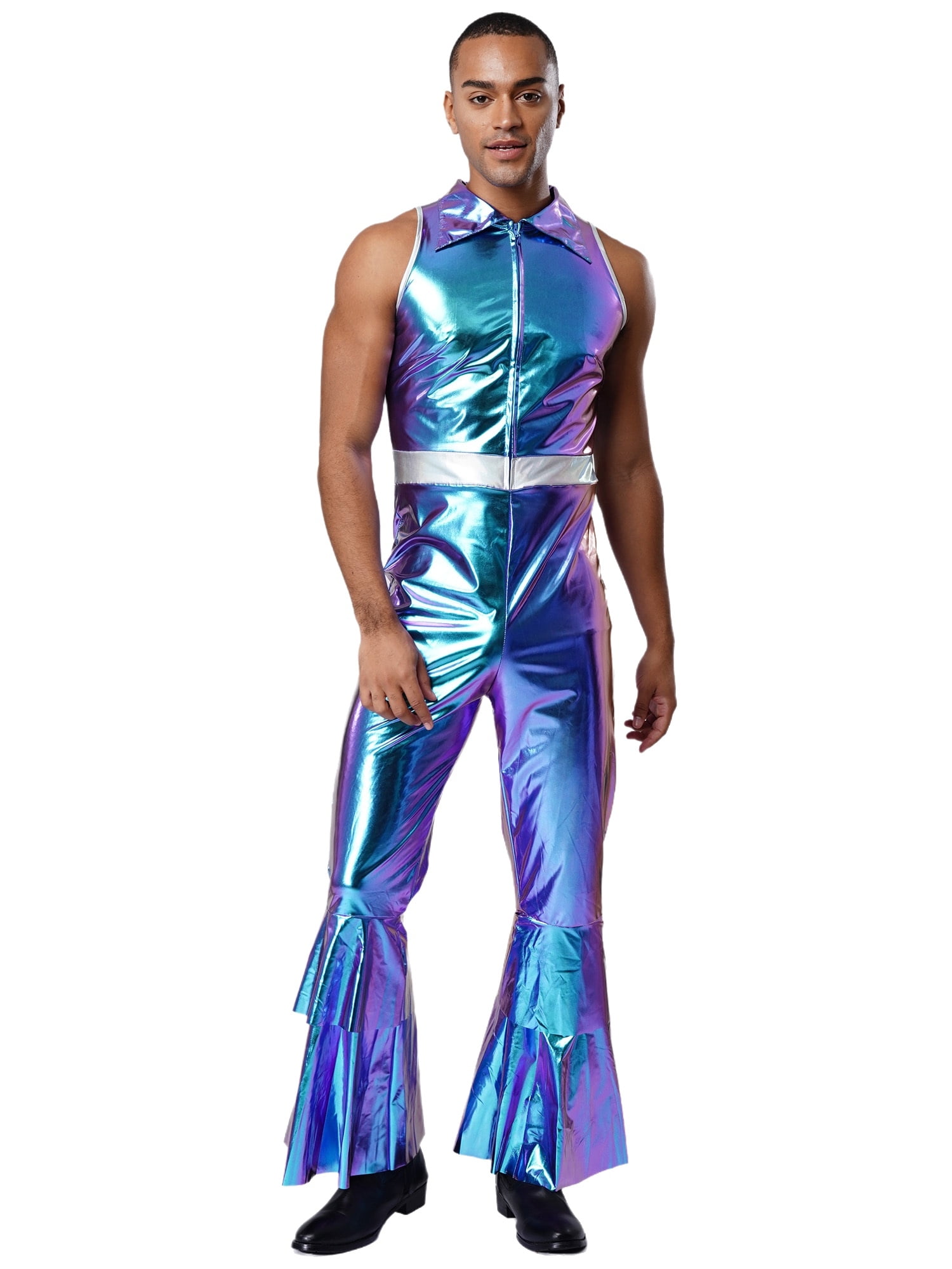 Choomomo Adult Men Astronaut Jumpsuit Male Jazz Hip Hop Outfits Bell ...