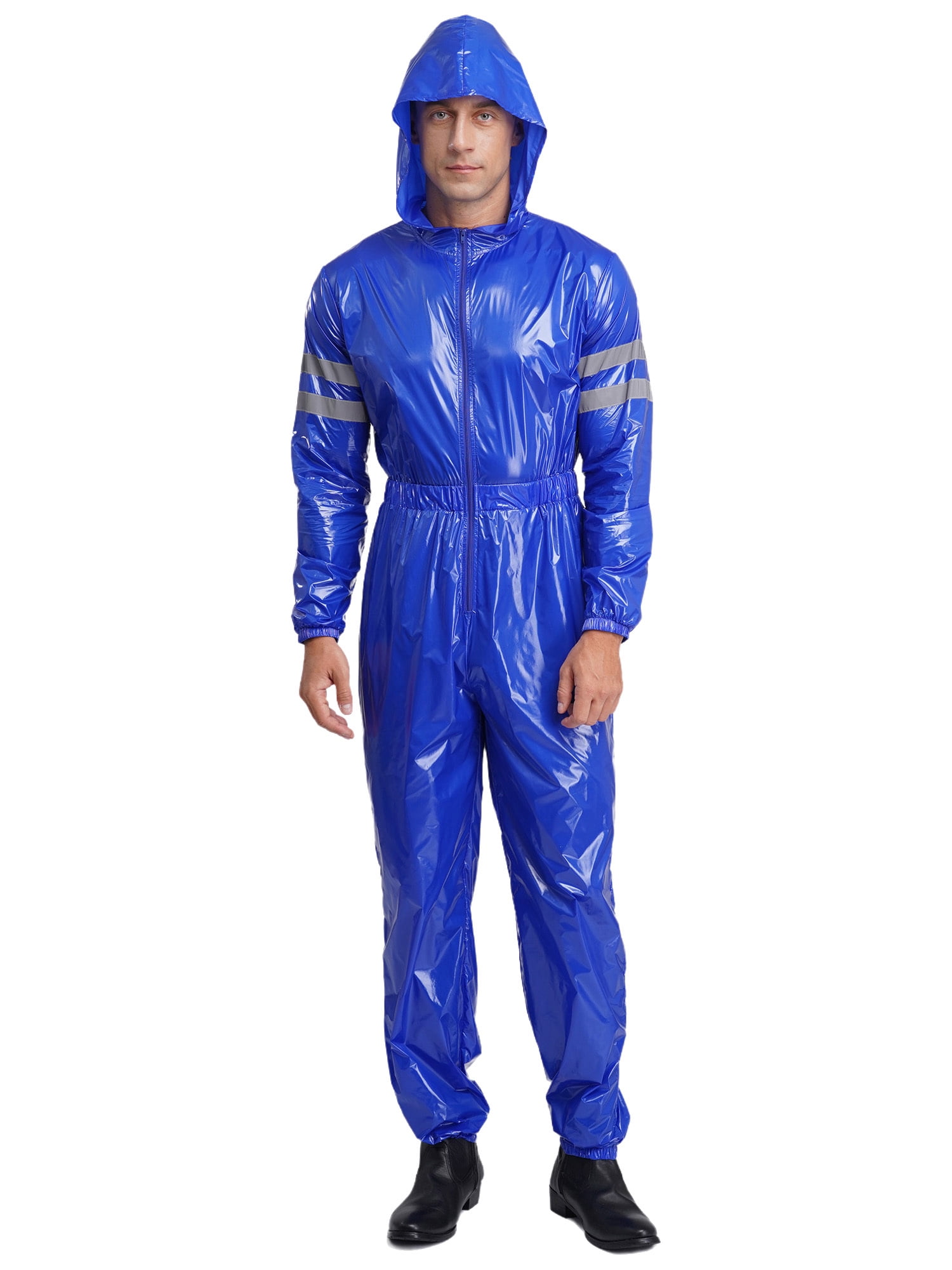 Choomomo Men's Hooded High Visibility Coveralls Water Resistant ...