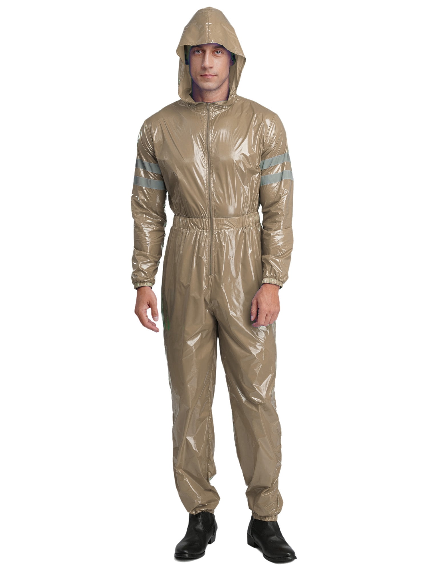 Choomomo Men's Hooded High Visibility Coveralls Water Resistant ...
