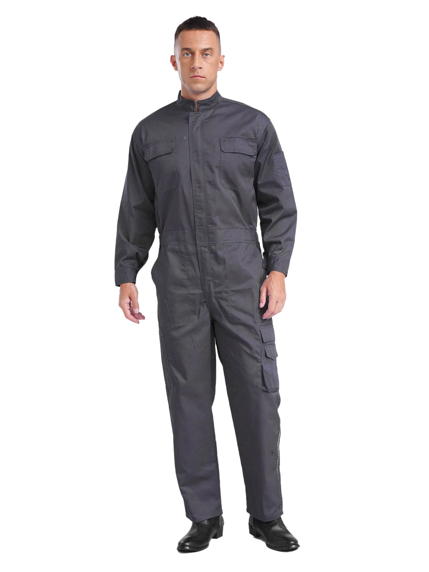 Choomomo Men's One Piece Long Sleeve Mechanics Workwear Stylish Work ...