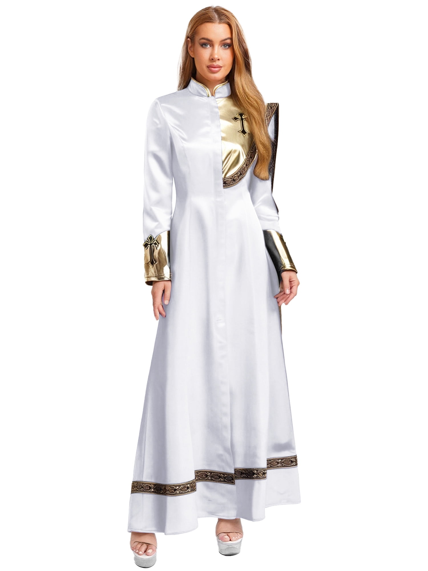Choomomo Womens Choir Worship Priest Long Robe Church Clergy Cassock ...