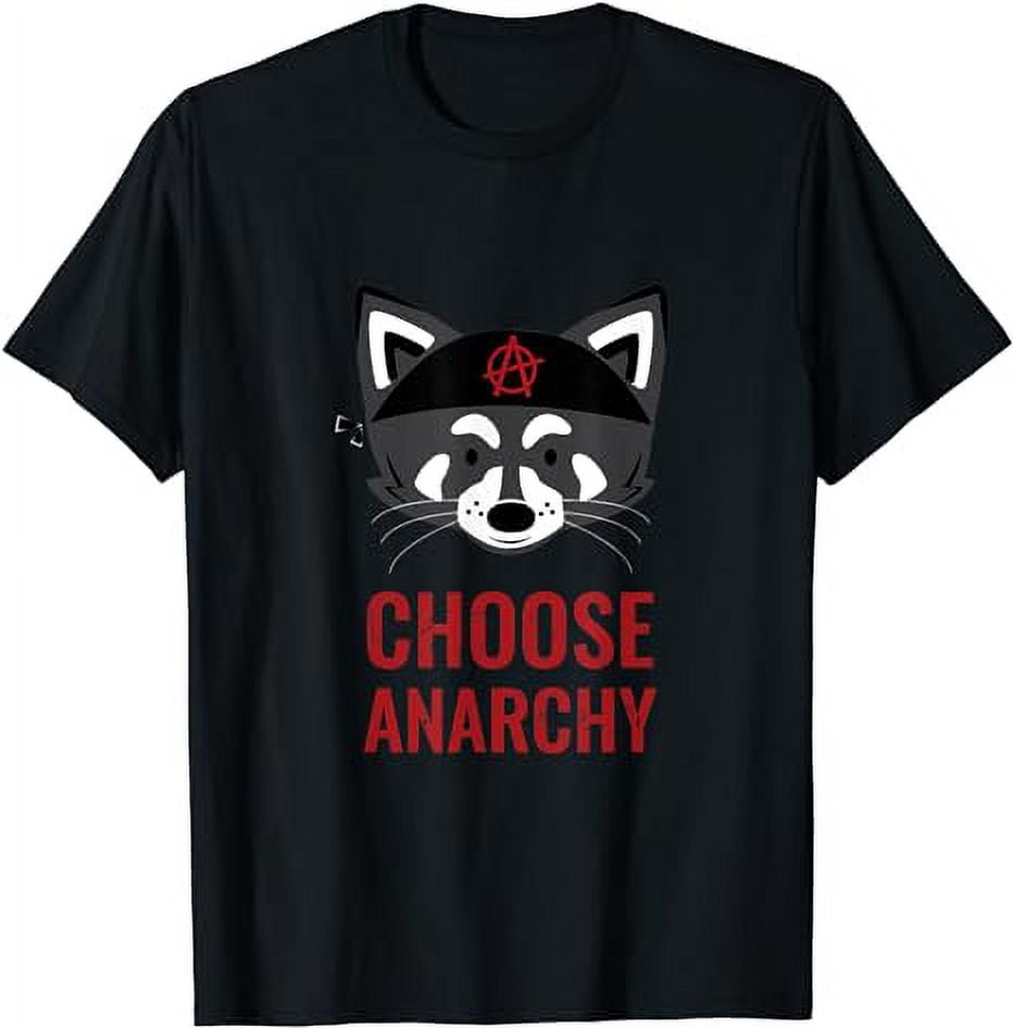 Choose Anarchy | Anarchist Symbol Political Anarchy Racoon T-Shirt ...