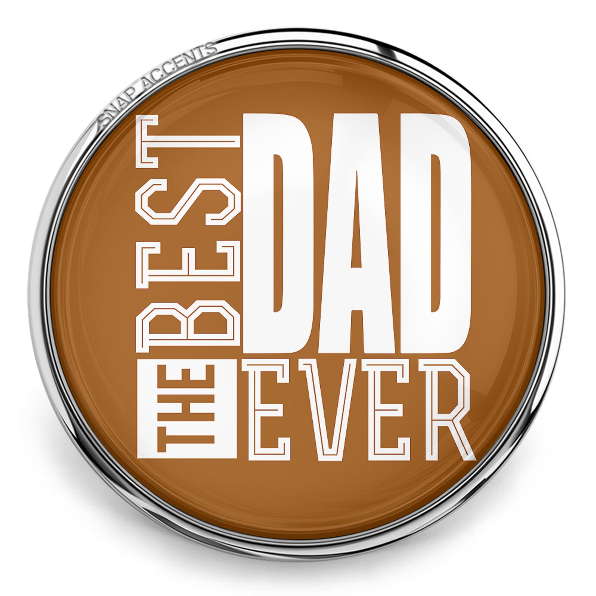 Choose Color | Best Dad Father's Day Snap Jewelry Ginger Charm Button ...