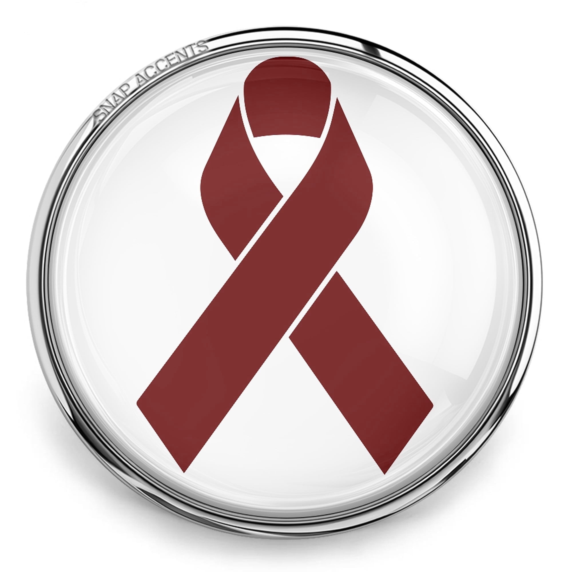Choose Color | Cancer Ribbon Snap Jewelry Ginger Charm Button, For ...